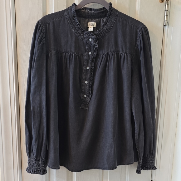a.n.a | Tops | Ana Brand Womens Plus Size Black Wash Long Sleeves ...
